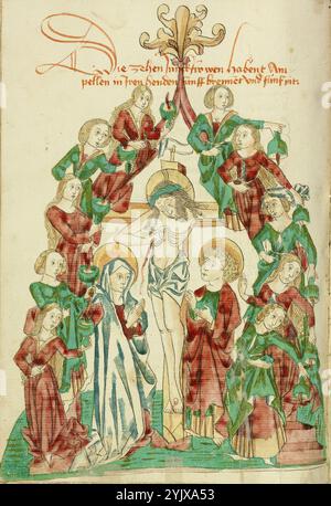 The Parable of the Ten Virgins, Bible, religious illustration ...