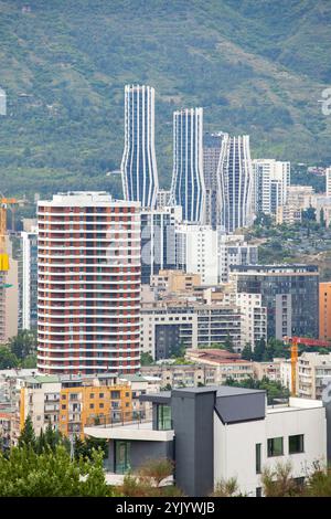 Beautiful view of Tbilisi, Saburtalo and Vake districts Stock Photo - Alamy