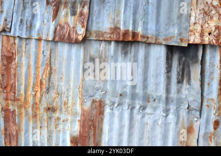 old zinc wall background at the rest of the burning house Stock Photo ...