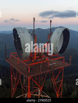 man in hammock on watchtower in a mountains Stock Photo - Alamy