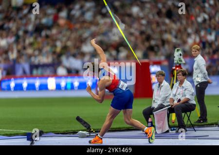 Heath Baldwin of United States of America competing in the Decathlon ...