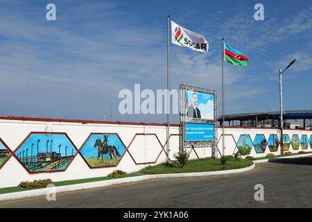 Neft Daslari which is the oldest offshore oil platform and is situated ...