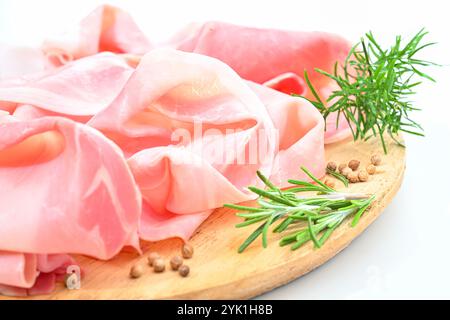 the background of cooked ham prosciutto cotto Stock Photo - Alamy