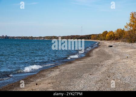 Beach by the dunes at Point Pelee National Park in Leamington, Ontario ...