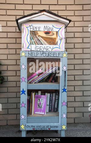 Free mini public library in downtown Tilbury, Ontario, Canada Stock ...