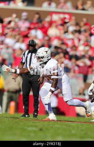 Texas defensive lineman Barryn Sorrell runs a drill at the NFL football ...