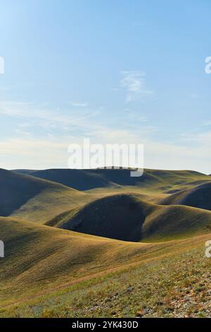 View of the Long Mountains Ridge. The beginning of the Ural mountains ...