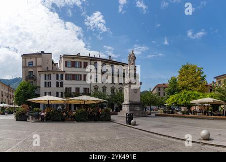 Piazza Volta in Como, Italy, is a significant square known for its ...