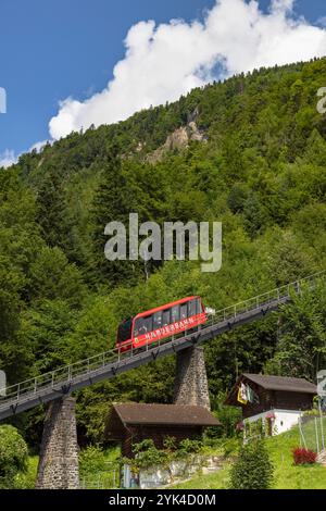Harder Kulm funicular railway Stock Photo - Alamy