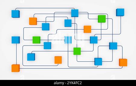 Node tree, business strategy, planning, decisions, organization. Node ...