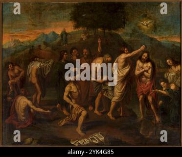 Baptism of Jesus Nicolas Poussin Stock Photo - Alamy