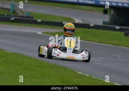 A replica of Lewis Hamilton's 1996 championship winning cadet go-kart ...