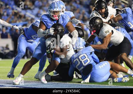 Wake Forest running back Demond Claiborne (1) gets past Georgia Tech ...