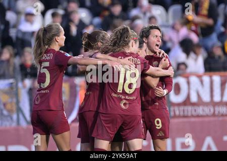AS Roma's Lucia Di Guglielmo celebrates after scoring the goal 1-0 ...