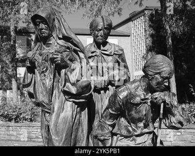 Edith Stein monument, black and white, Cologne, Germany, Europe Stock ...