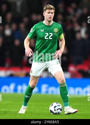 Ireland's Nathan Collins is in action during the World Cup 2026 group F ...