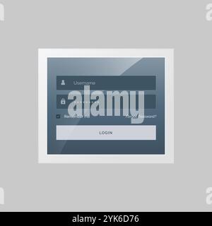 Login and Register Form with Blue Theme for Desktop Application or ...