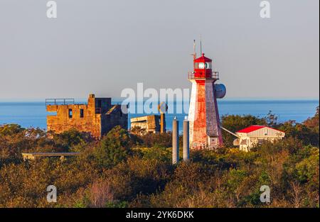 Partridge Island Lighthouse, Bay of Fundy, Saint John, New Brunswick ...