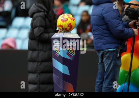 WSL match ball on a podium ahead of kick off. Nottingham Forest Women v ...