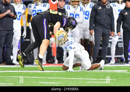 Washington tight end Decker Degraaf (86) reacts after scoring a ...