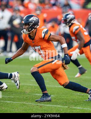 Denver Broncos wide receiver Devaughn Vele (17) takes part in drills ...