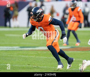 Denver Broncos linebacker Jonathon Cooper (0) rushes the quarterback ...