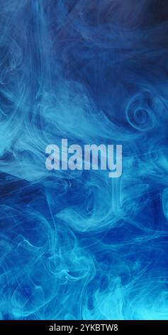 Mist wave. Vapor texture. Dreamlike sky. Defocused blue color paint ...