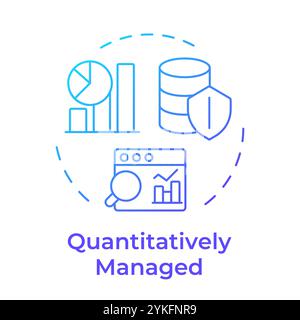 Managed stage blue gradient concept icon Stock Vector Image & Art - Alamy