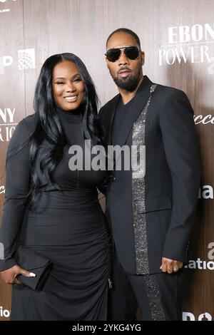 LOS ANGELES - NOV 17: Talani Rabb, RZA at the 2024 Ebony Power 100 List at Nya Studios on ...