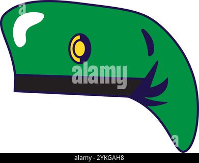 Military beret collection vector illustration Stock Vector Image & Art ...