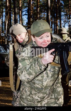 Witches of Bucha, a group of female volunteer soldiers, undergo ...