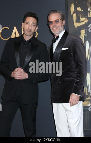 Guy Pearce, left, and Adrien Brody attend the New York Film Critics ...