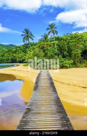 Amazing Mangrove beach and Pouso beach on the big tropical island Ilha ...