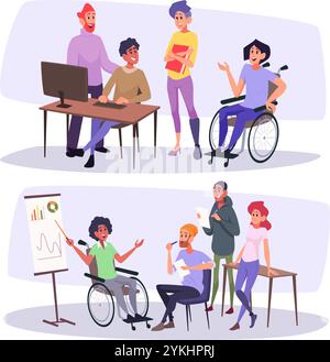 Inclusive conversation illustration. Vector illustration Stock Vector ...