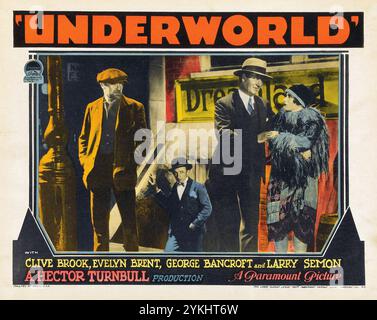 Underworld (Paramount, 1927). Lobby Card, gangster movie - Clive Brook ...