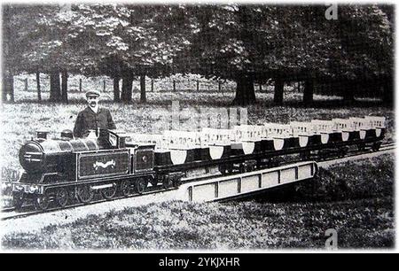 Blakesley Miniature Railway - 'Blacolvesley’ locomotive Stock Photo - Alamy