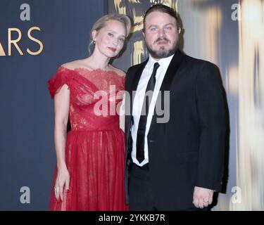 Mona Fastvold, left, and Brady Corbet arrive at Chanel's 16th Annual ...