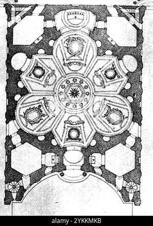 Borromini SantIvo Plan Stock Photo - Alamy