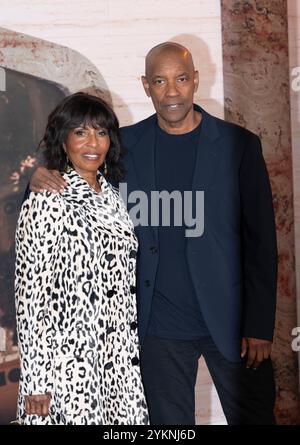 Ca. 18th Nov, 2024. Pauletta Washington, Denzel Washington at arrivals ...