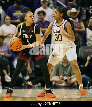 LSU guard Jada Richard (30) shoots the ball in the first half of a NCAA ...