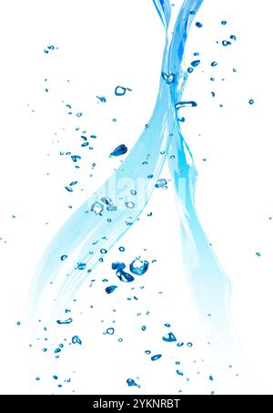 CG image of water surface and bubbles Stock Photo - Alamy