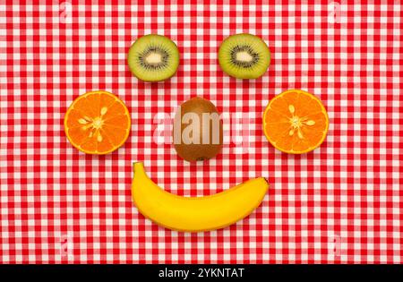 Faces made of fruit Stock Photo - Alamy