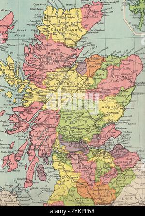A vintage mid 20th century political map showing western Europe Stock ...