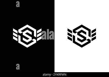 SS Hexagonal Sheap Combination logo design Stock Vector Image & Art - Alamy