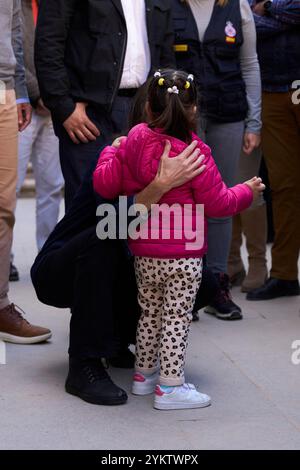 Chiva, Valencia, Spain. 19th Nov, 2024. King Felipe VI of Spain, Queen ...