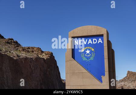 A picture of the Nevada state sign Stock Photo - Alamy