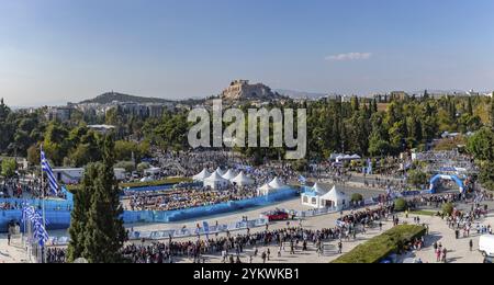 Parthenon and Panathenaic Stadium historic ancient greek buildings ...