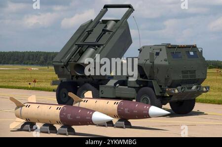 LOCKHEED MARTIN MGM-140 Army Tactical Missile System (ATACMS) launch from a HIMARS. Photo: US ...