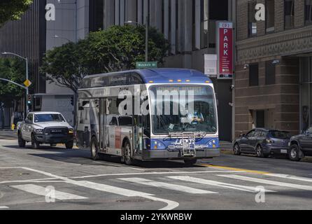 A picture of a Dash bus in Downtown Los Angeles Stock Photo - Alamy