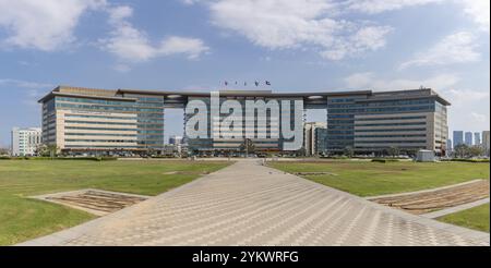 A picture of the Al Hudaiba Awards building Stock Photo - Alamy
